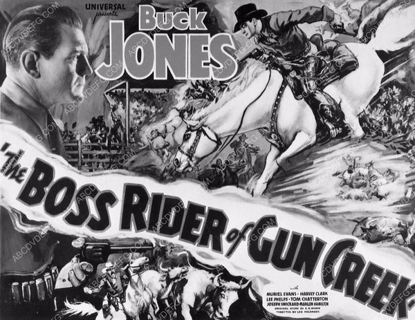 ad slick Buck Jones film Boss Rider of Gun Creek 2540-03 – ABCDVDVIDEO