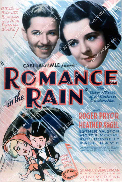 Roger Pryor Heather Angel film Romance in the Rain 35m-15040 – ABCDVDVIDEO