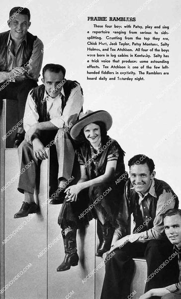 country music Prairie Ramblers Chick Hurt Jack Taylor Patsy Montana Sa ...