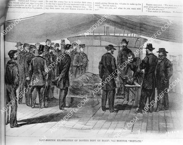 John Wilkes Booth assassination Abraham Lincoln as depicted in newspap ...