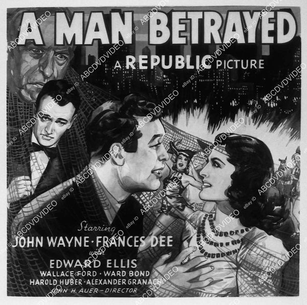John Wayne, Frances Dee film A Man Betrayed - 11020-001 – ABCDVDVIDEO