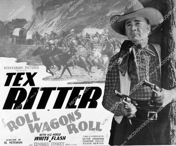 Tex Ritter and cast film Roll Wagons Roll 1103-037 – ABCDVDVIDEO