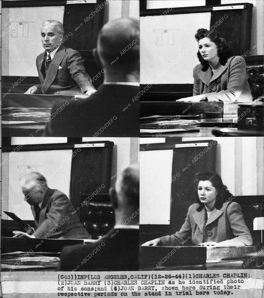 news photo Charlie Chaplin Joan Barry in court and on the stand 1104-2 ...