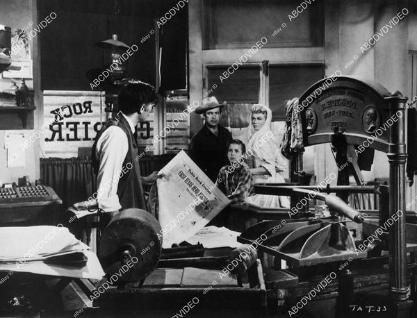 Richard Egan, Dorothy Malone, Billy Chapin film Tension at Table Rock ...