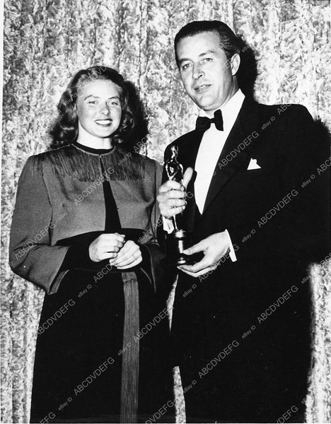 Ingrid Bergman Ray Milland on stage Academy Awards 1287-31 1287-031 ...
