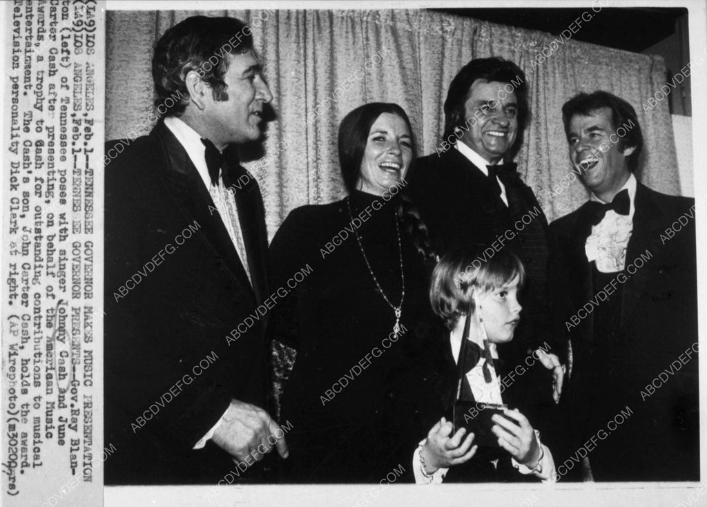 Tennessee awards Ray Blanton Johnny Cash & family Dick Clark 10323-31 ...