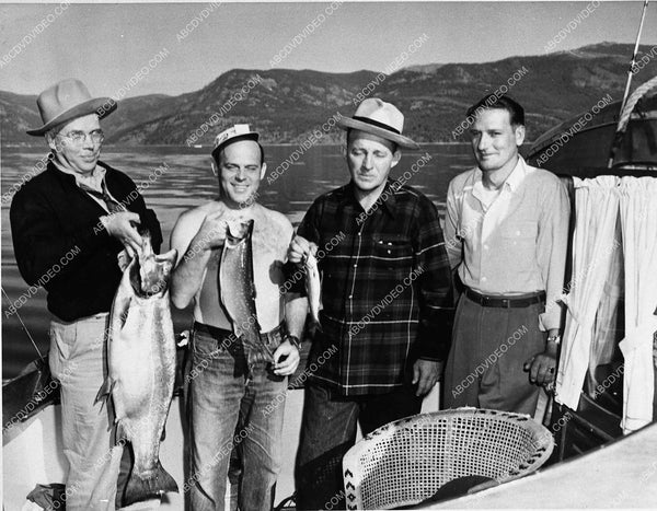 candid Bing Crosby Harry Barris fishing with friends comes up a little ...
