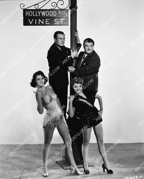 Bud Abbott Lou Costello Frances Rafferty Jean Porter film A&C in Holly ...