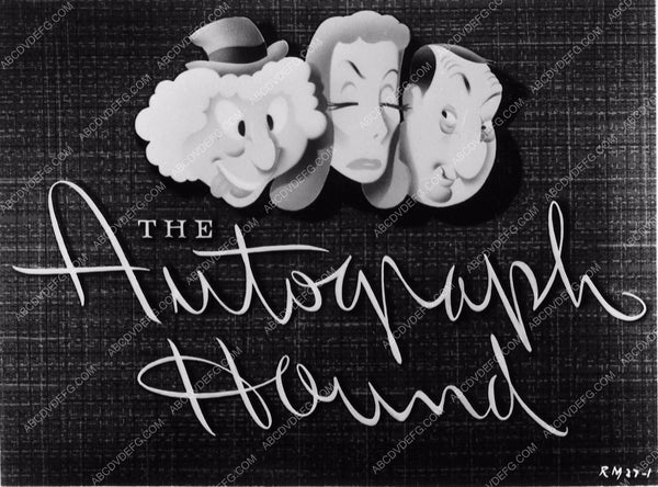 ad slick Disney cartoon The Autograph Hound 2043-24 – ABCDVDVIDEO