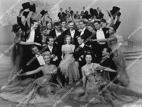 Judy Garland surrounded by all the dancers for musical number 2666-1 ...