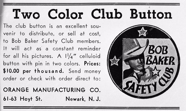 Bob Baker safety club badge distribution pamphlet 2818-34 – ABCDVDVIDEO