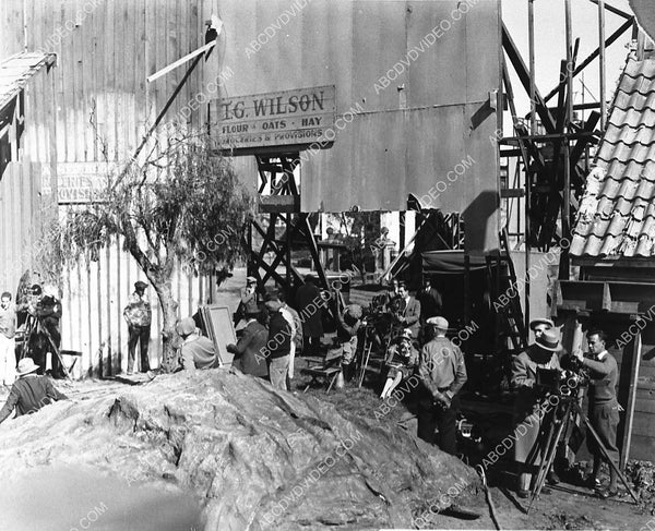 historic MGM Studios backlot 1928 cameras and movie equipment making s ...