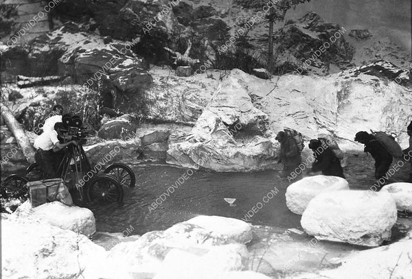 historic Hollywood 1925 camera on wheels location shooting in the rive ...