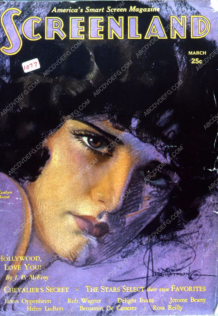 Evelyn Brent Screenland magazine cover 35m-1016 – ABCDVDVIDEO