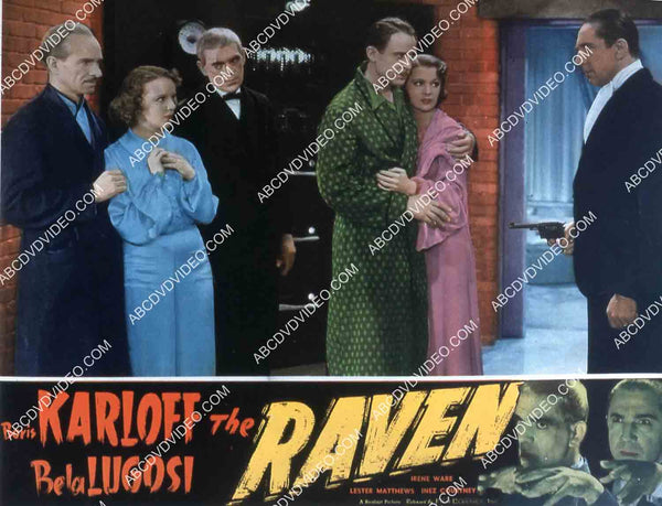 Boris Karloff Bela Lugosi Irene Ware Inex Courtney film The Raven 35m ...