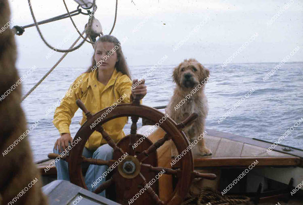 Heather Rattray and the dog film The Sea Gypsies aka Shipwreck 35m-162 ...