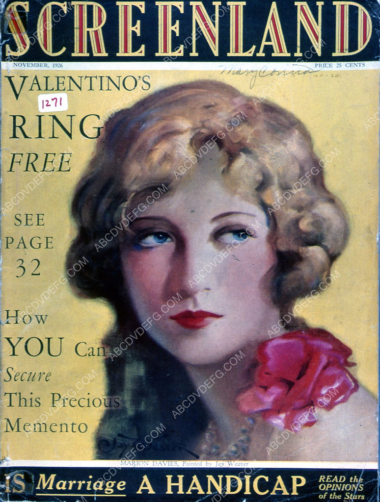 Marion Davies Screenland magazine cover 35m-2532 – ABCDVDVIDEO
