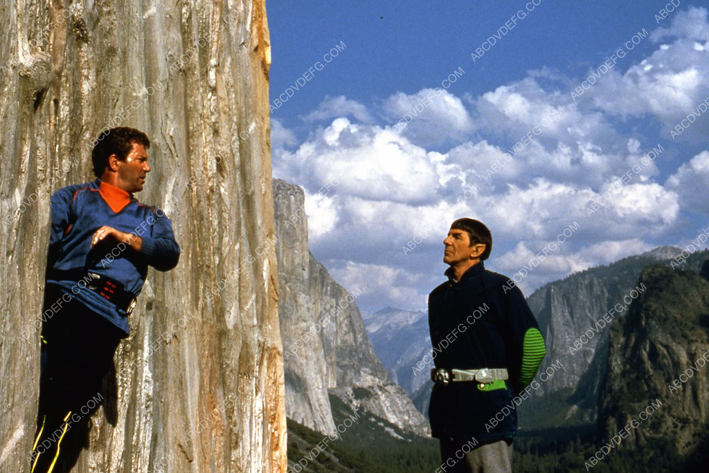 William Shatner Leonard Nimoy climbing Yosemite film Star Trek V 35m-3 ...