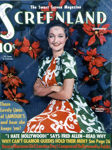 Dorothy Lamour Screenland magazine cover 35m-5745 – ABCDVDVIDEO