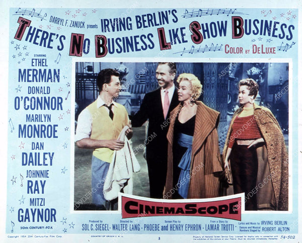 Donald O'Connor Mitzi Gaynor film There's No Business Like Show Busine ...