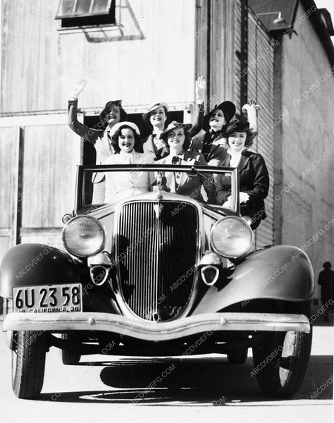 MGM girls in a new automobile on the MGM backlot 3629-33 – ABCDVDVIDEO