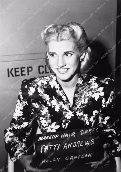 Patty Andrews Sisters makeup hair dress film Hollywood Canteen 3800-04 ...