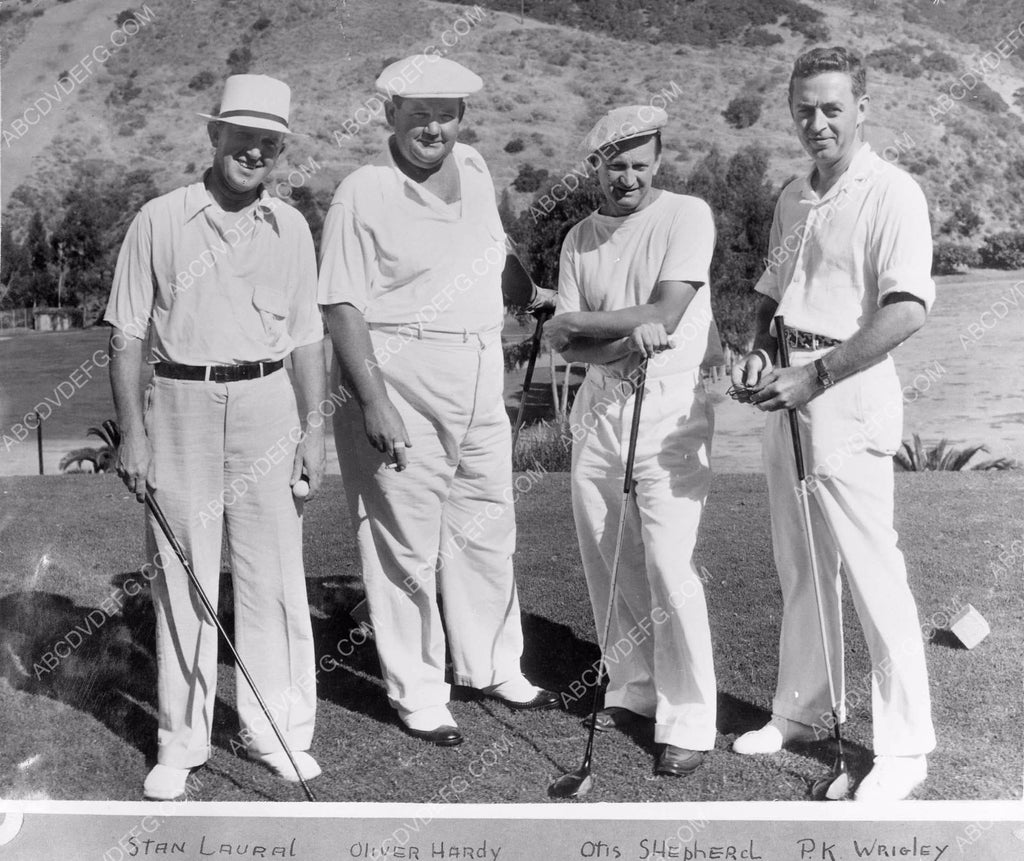 P.K. Wrigley Stan Laurel Oliver Hardy other play round of golf 45bx08 ...