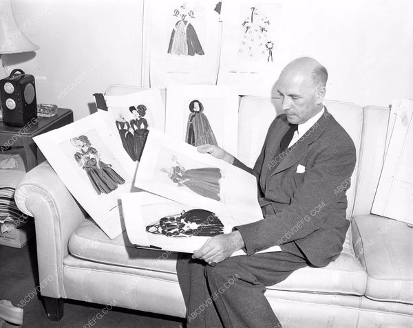 Rene Hubert designing costumes 20th Century Fox film Forever Amber 45f ...