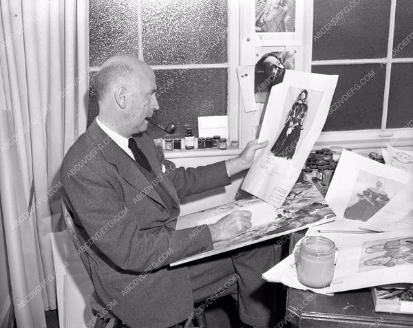 Rene Hubert designing costumes 20th Century Fox film Forever Amber 45f ...