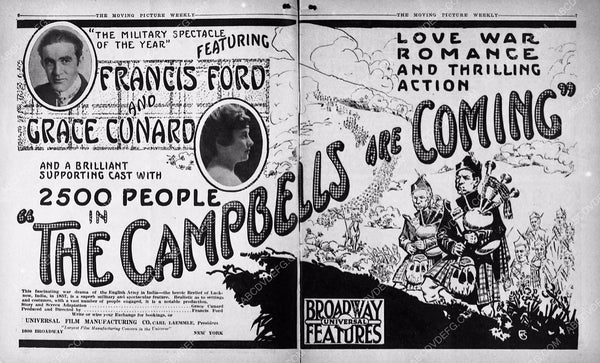 Francis Ford Grace Conrad silent film The Campbells Are Coming 6272-27 ...