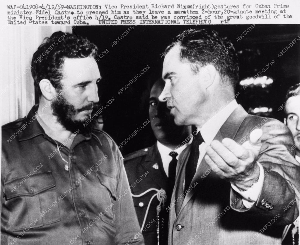 news photo Fidel Castro and vice president Richard Nixon 6863-35 ...