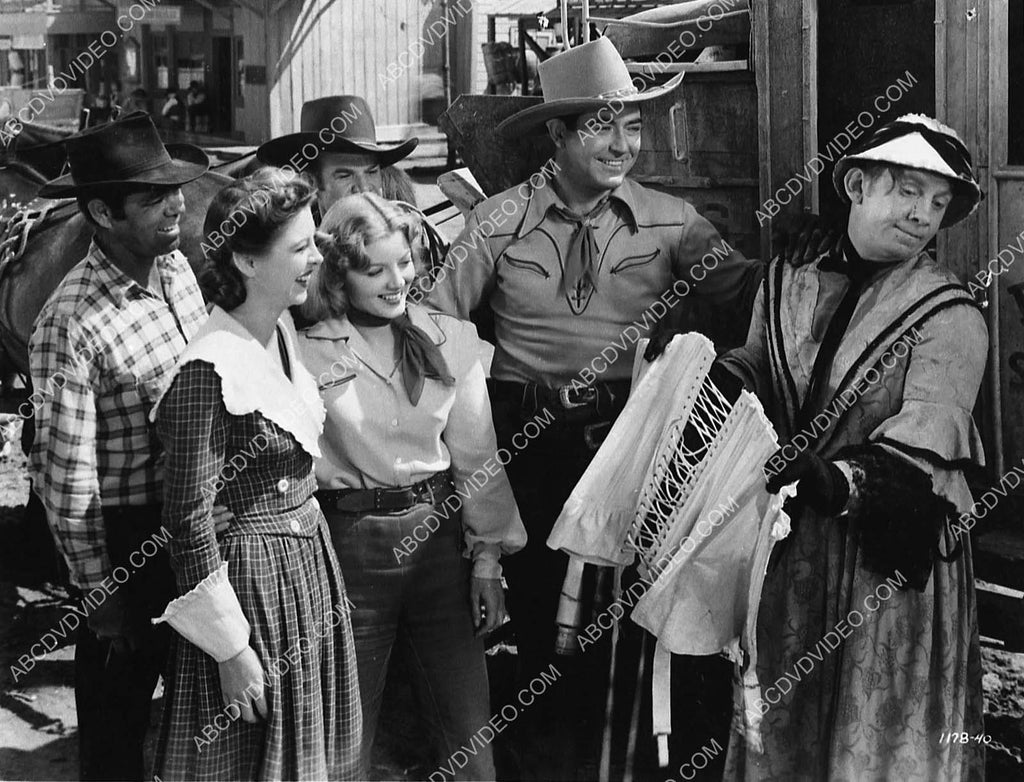 Johnny Mack Brown Nell O'Day Fuzzy Knight film Stagecoach Buckaroo 783 ...