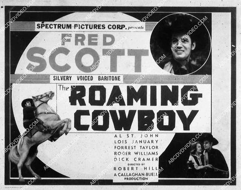 Fred Scott film The Roaming Cowboy 8274-9 – ABCDVDVIDEO