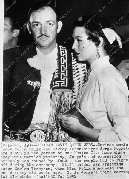 news photo Maria Felix Jorge Negrete marriage 8995-07 – ABCDVDVIDEO