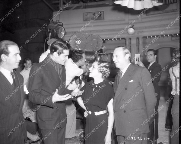 Francis Lederer Mary Pickford Jesse Lasky on set One Rainy Afternoon 8 ...