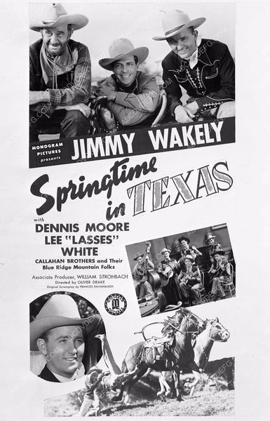 Jimmy Wakely Lee Lasses White film Springtime in Texas 8b5-093 ...