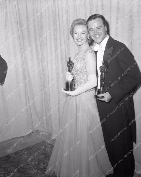 1955 Oscars Jack Lemmon Jo Van Fleet Academy Awards aa1955-28Los Angel ...