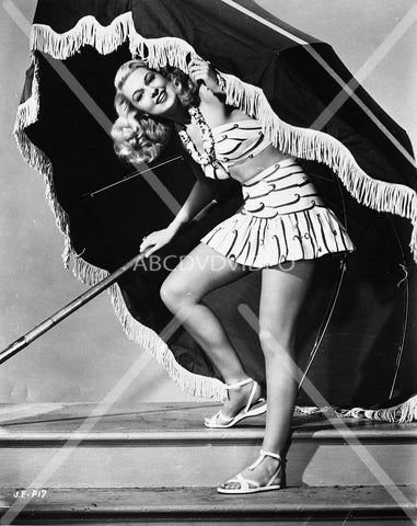 Joan Fulton pinup pose under the umbrella 8b20-0322 – ABCDVDVIDEO