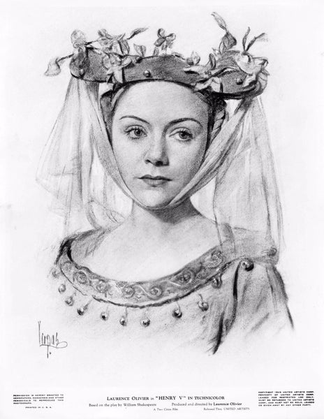 drawing Renee Asherson Shakespeare film Henry V 8b20-15316 – ABCDVDVIDEO