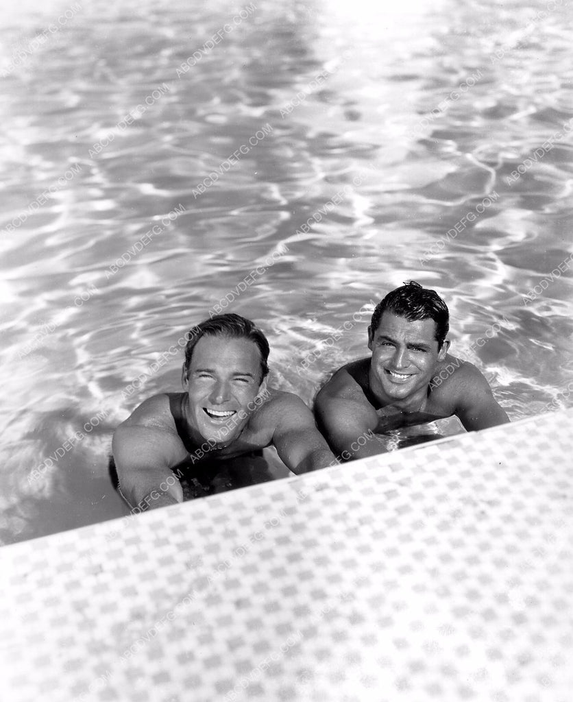 Randolph Scott Cary Grant take a dip in the pool 8b20-6172 – ABCDVDVIDEO