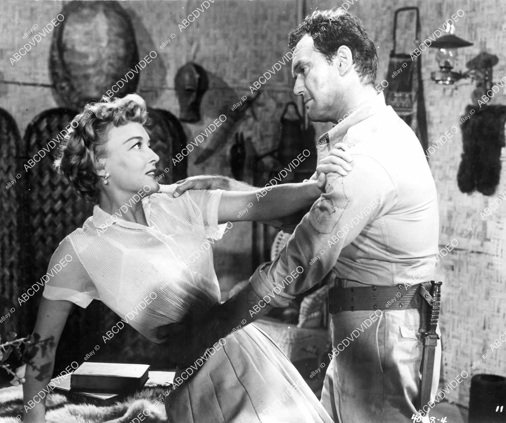 crp-10146 1955 Karin Booth, Ray Bennett film African Manhunt crp-10146 ...