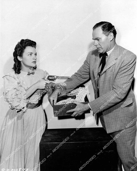 crp-10231 1945 Lane Chandler, Doris Houck Durango Kid film Two Fisted ...