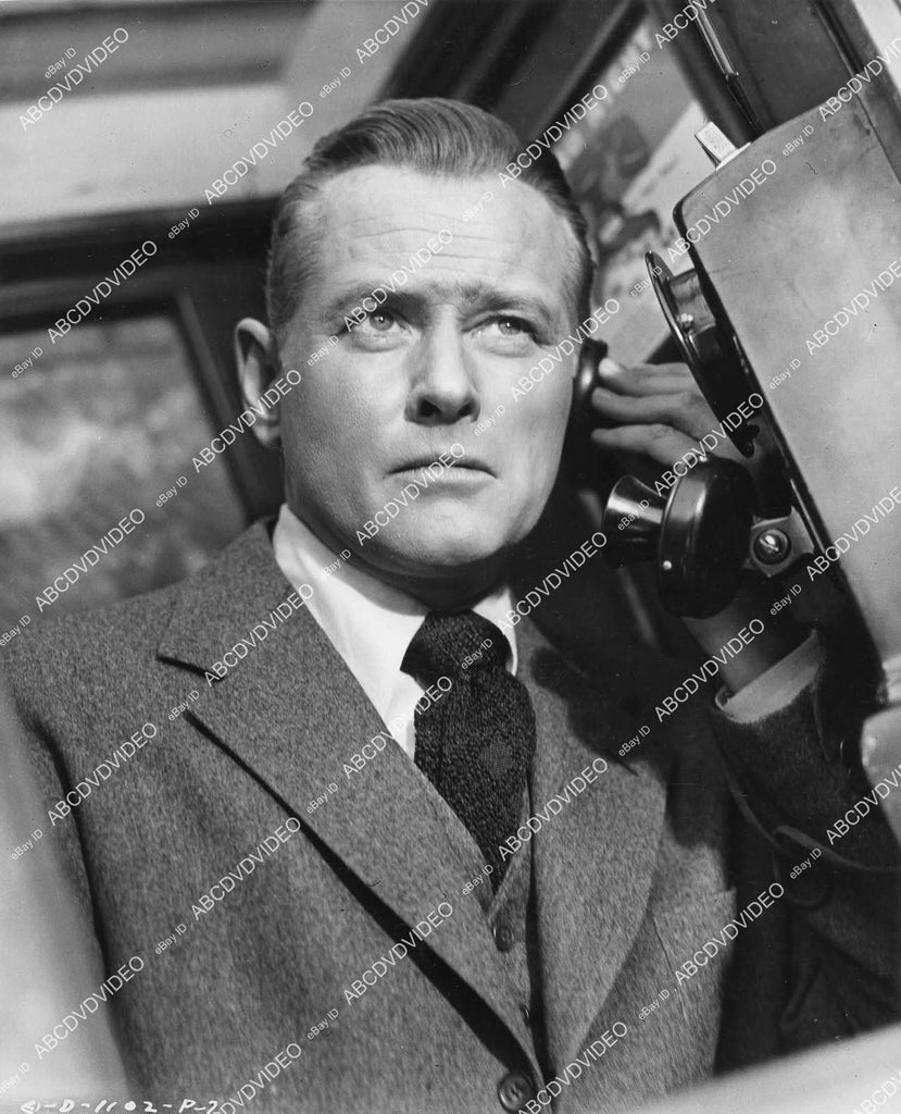 crp-11353 1946 candid George Macready on telephone makes reservations ...