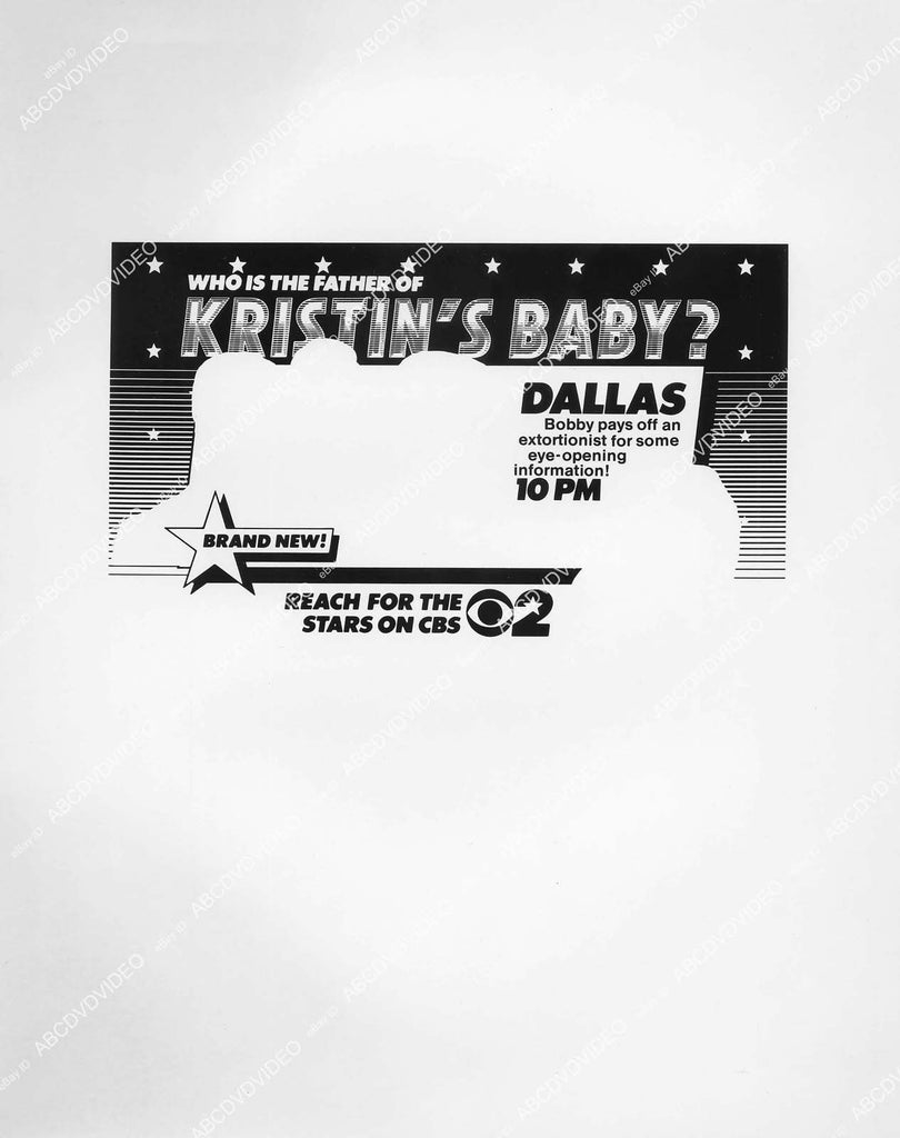 crp-01140 1970's TV guide ad slick TV Dallas Who Is the Father of Kris ...