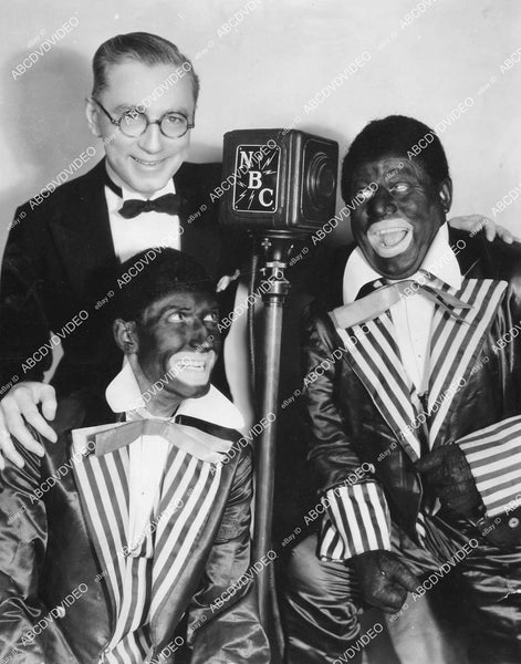 crp-11542 1930's Freeman Gosden, Charles Correll as Amos n Andy w Jean ...
