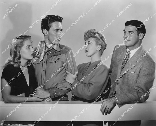 crp-00117 Joan Barton Ken Curtis Claudia Drake Robert Stevens film Lon ...