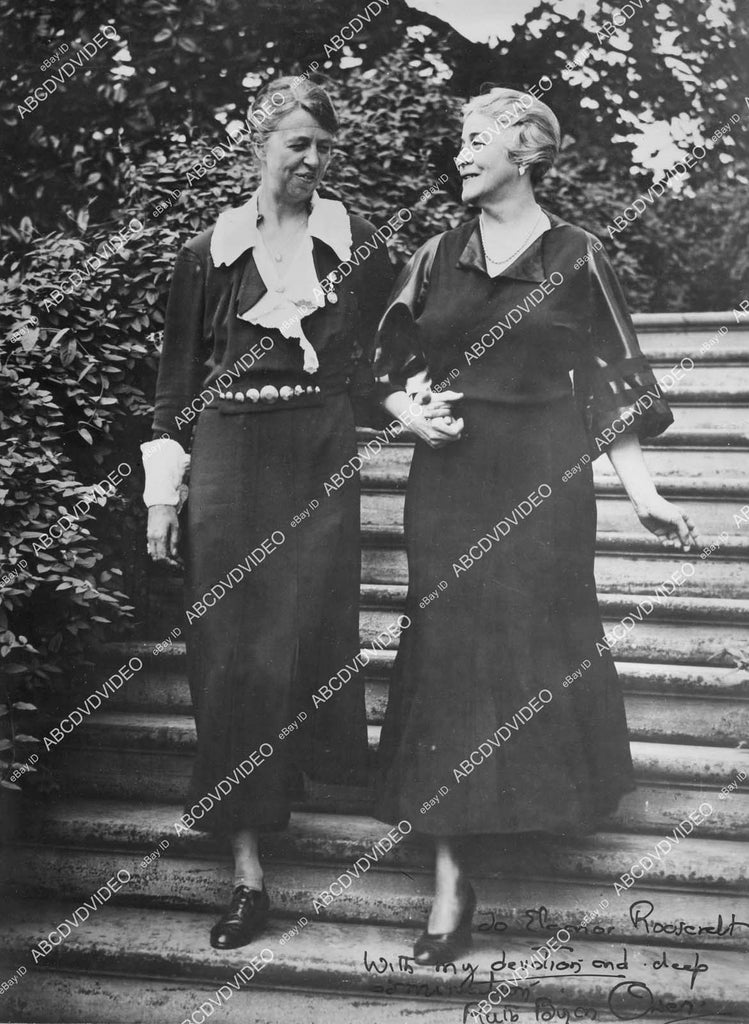 crp-01187 1930's Eleanor Roosevelt w Minister of Denmark Mrs Ruth Brya ...
