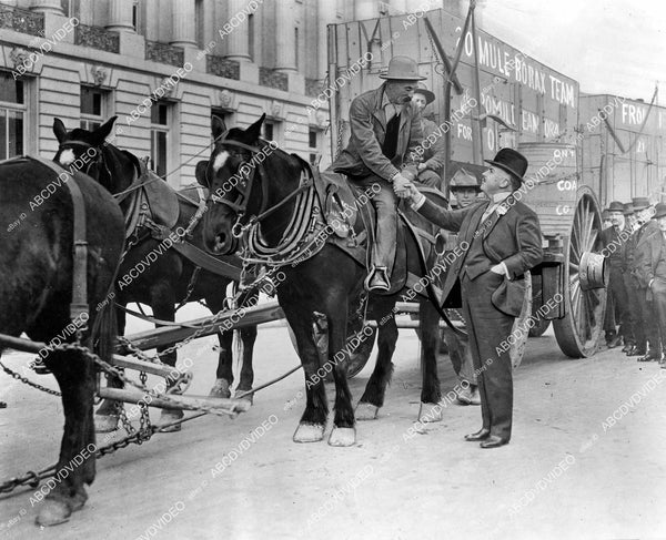 crp-11898 1930's news San Francisco Mayor James Rolph 20 Mule Team hea ...