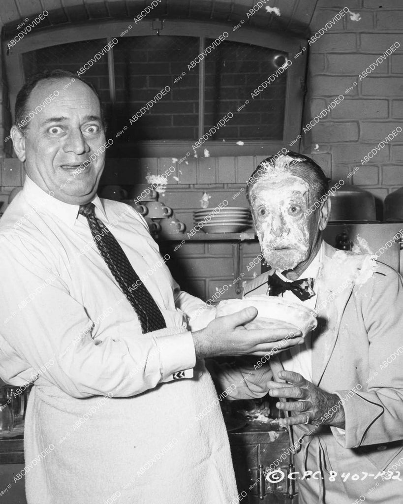 crp-12271 1957 Meringue Milestone Snub Pollard gets 5000th pie in the ...