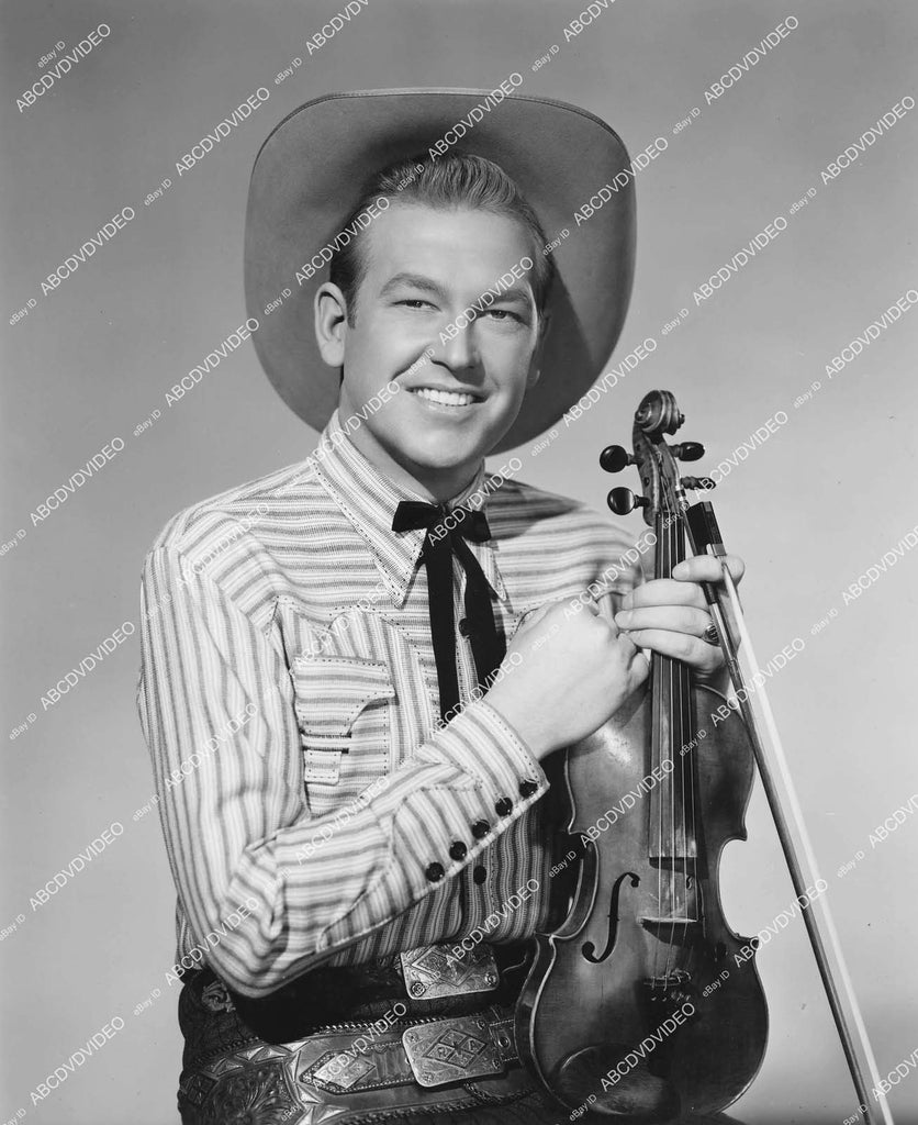 crp-13803 1949 cowboy star Rex Allen portrait w his fiddle crp-13803 ...